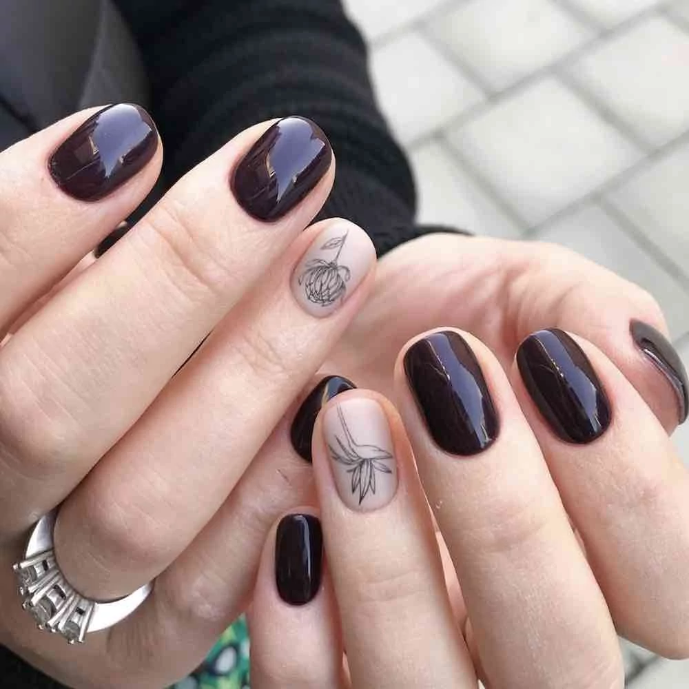 dark dahlia shellac